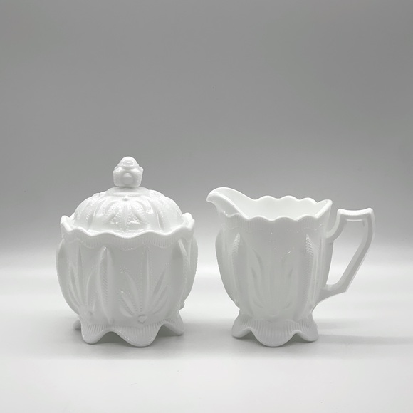 Fenton | Dining | Fenton Mid Century Cactus Creamer And Sugar Milk ...
